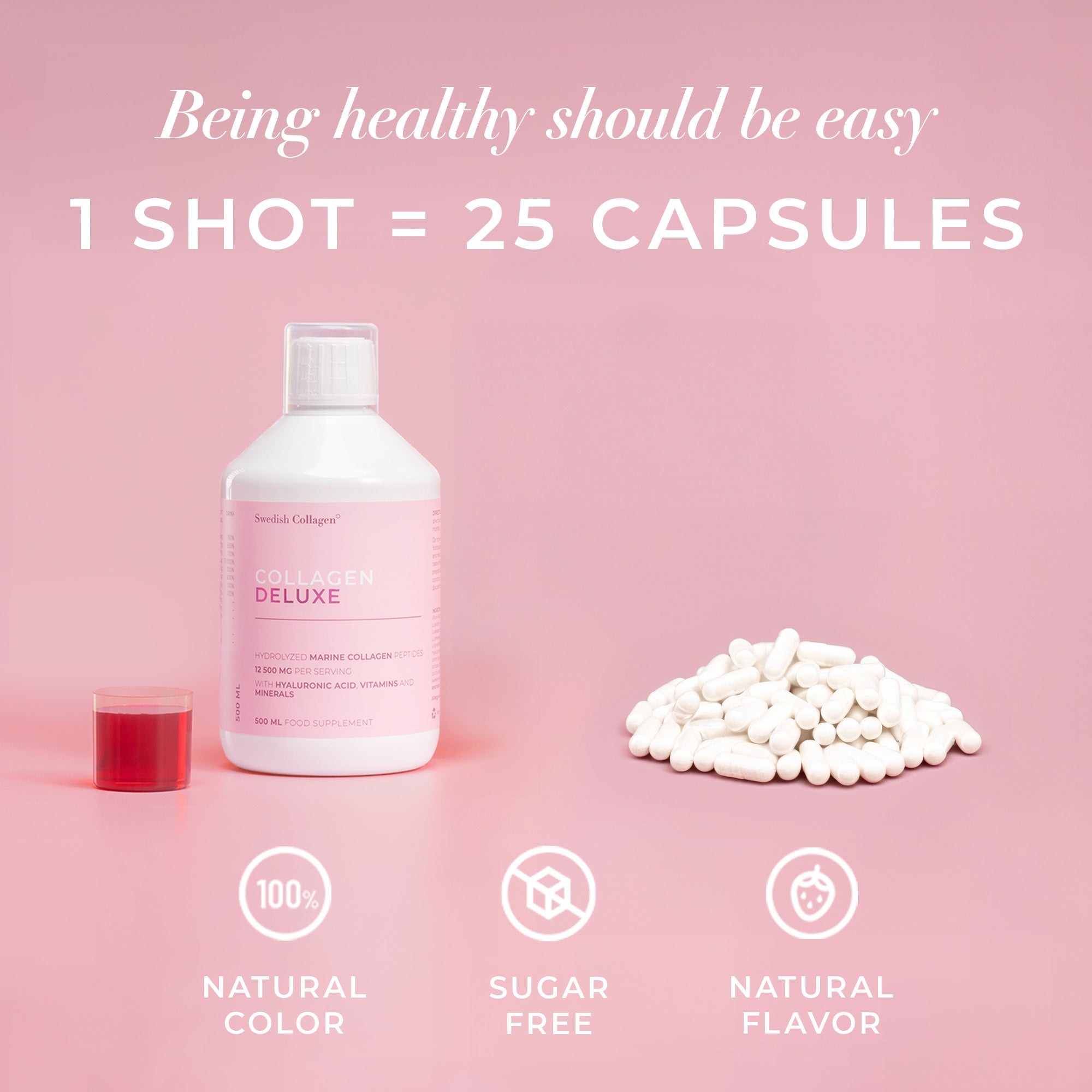 Liquid Collagen 500ml Bottle | Swedish Collagen